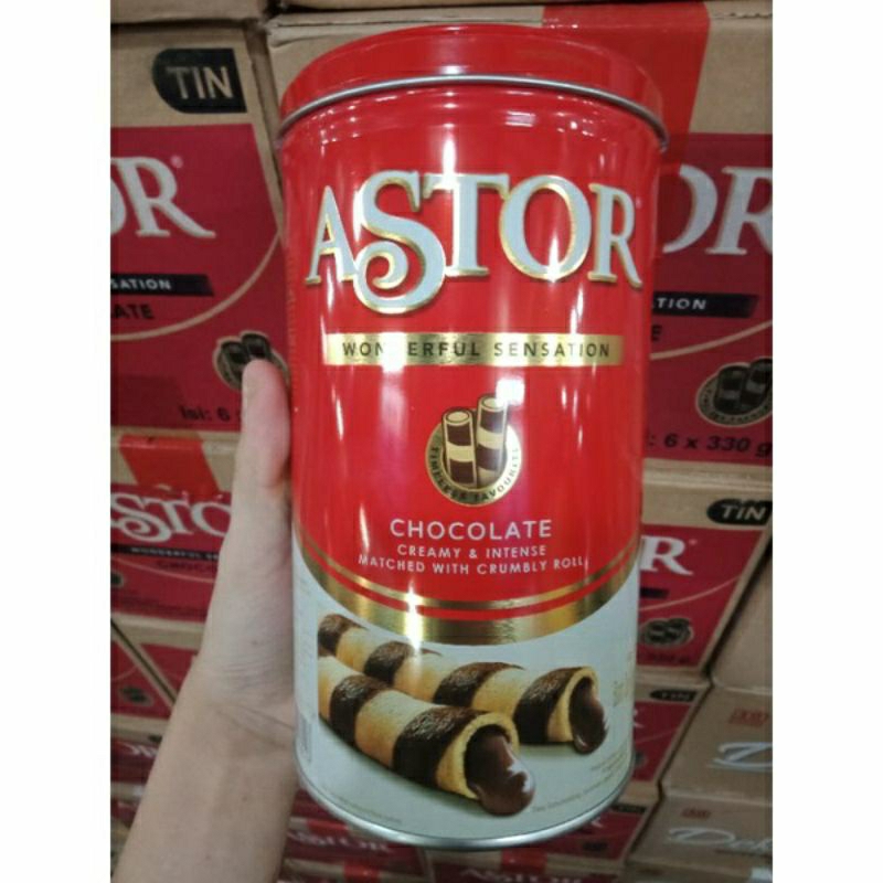 Jual Astor Double Coklat 330g , dalam kemasan kaleng. | Shopee Indonesia