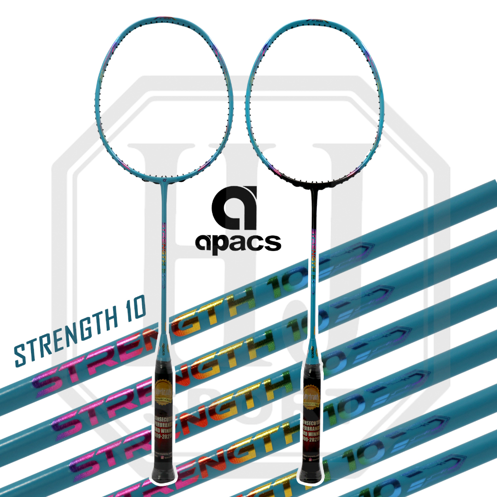 Jual Raket Original Apacs Strength 10 Bonus Senar Tas Badminton ...