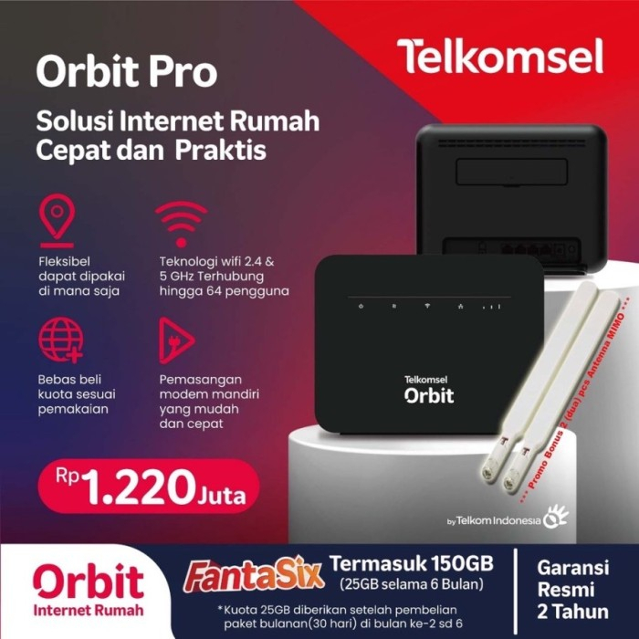 Jual Orbit PRO Orbit Telkomsel HKM281 Modem Wifi Router 4G Free 150gb ...