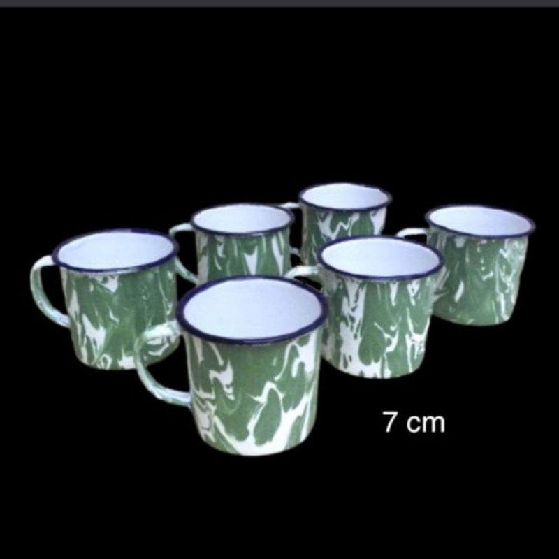 Jual Cangkir Seng Kembang Cangkir Gelas Mug Enamel Seng Bunga Polos ...