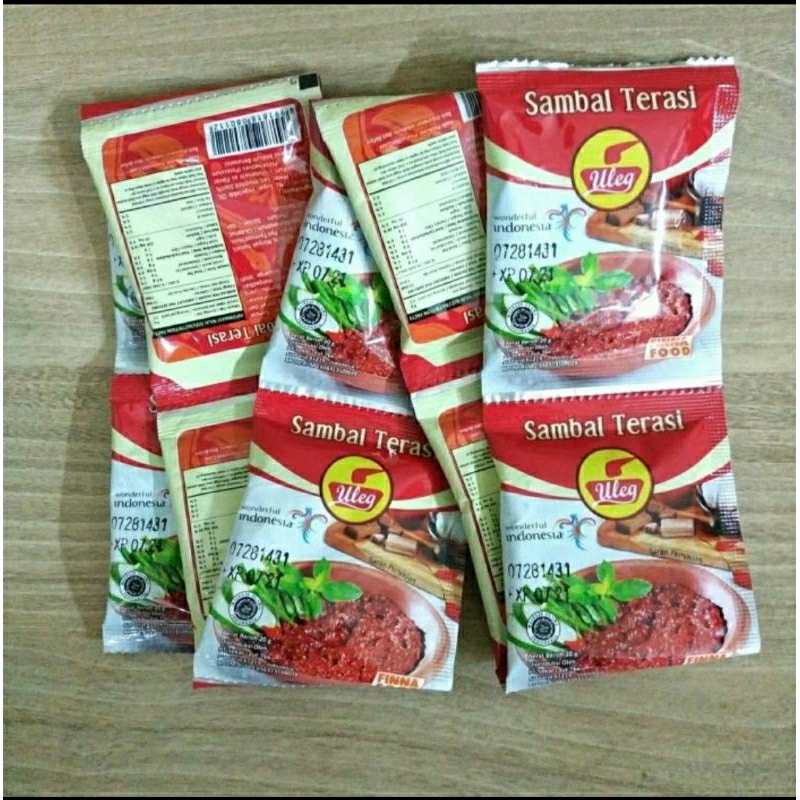 Jual sambal terasi uleg | isi 10 sachet | sambel trasi | Shopee Indonesia