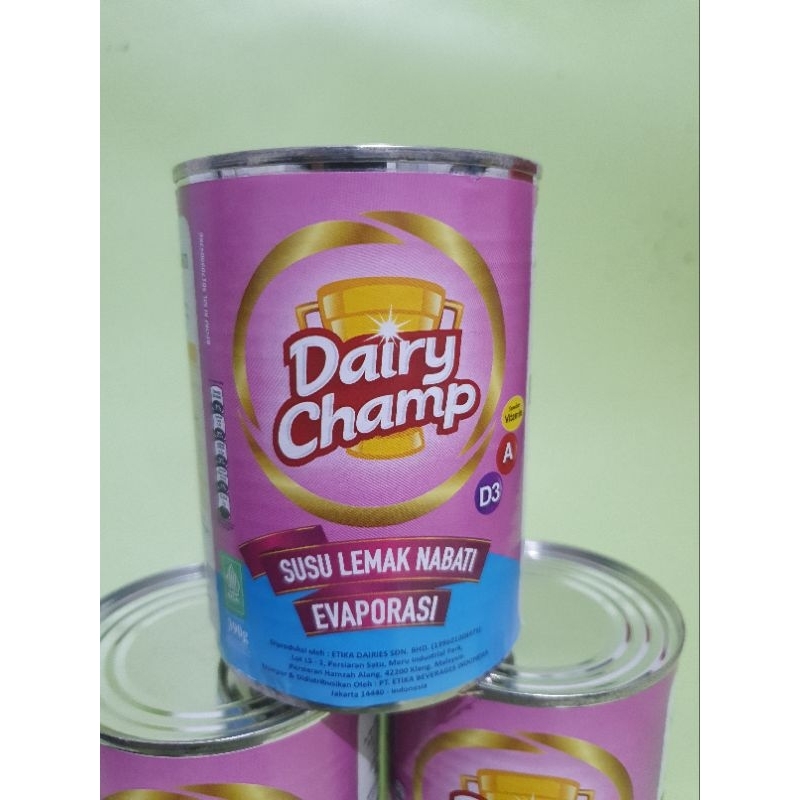 Jual Susu Dairy Champ Evaporasi 390Gr | Shopee Indonesia