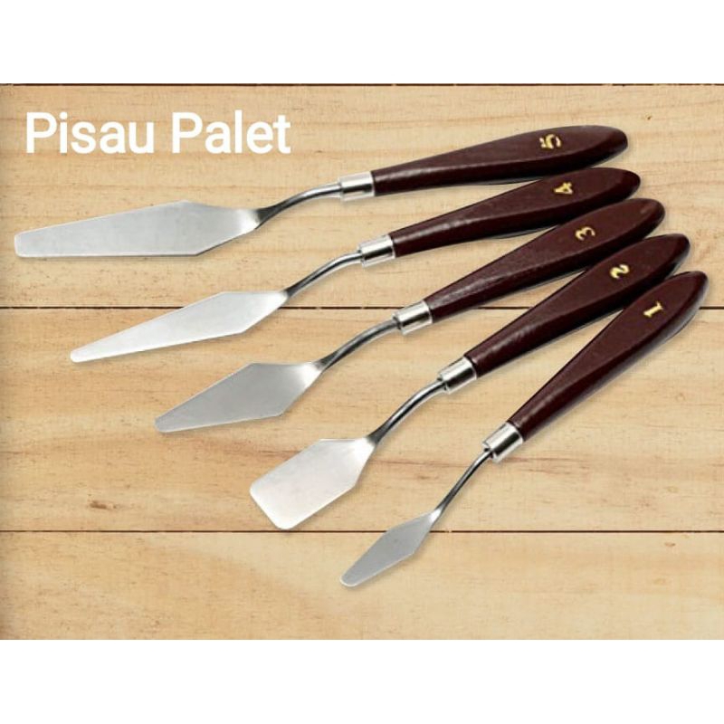 Jual Artist Palette Knives 5 pcs Pisau Lukis Cat Minyak Spatula ...