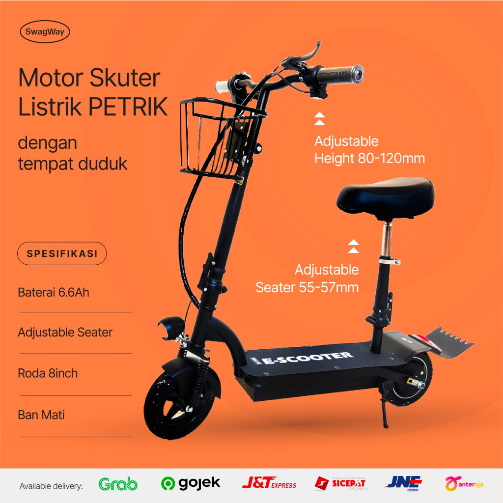 Jual Motor Skuter listrik otoped elektrik petrik saddle seater duduk ...