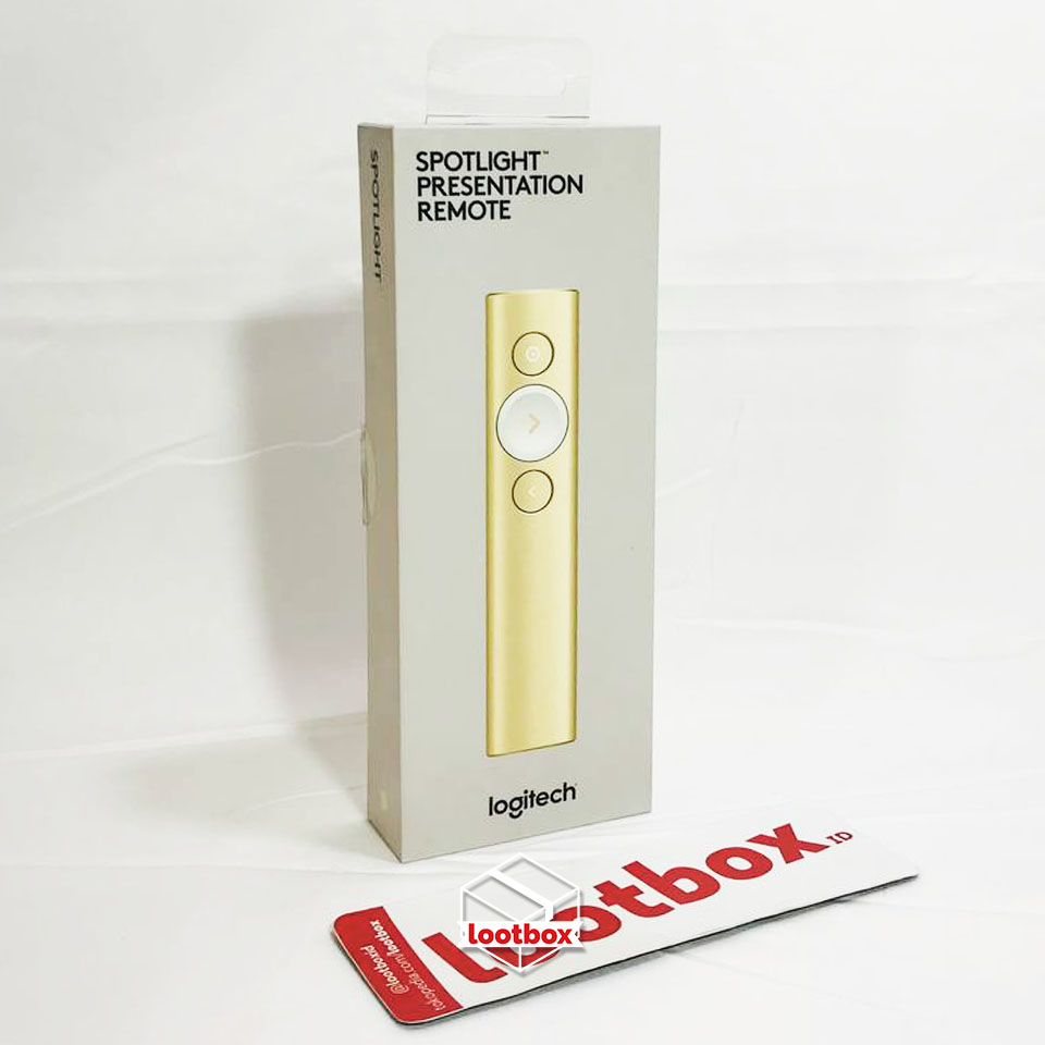 Jual Pointer Presenter Wireless Logitech Spotlight Bluetooth - Gold [SCND] | Shopee Indonesia