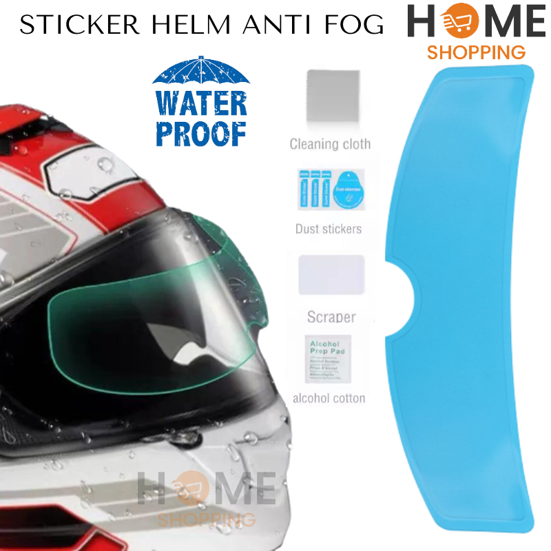 Jual [HS] STICKER HELM ANTI HUJAN WATERPROOF / ANTI FOG PELINDUNG KACA ...