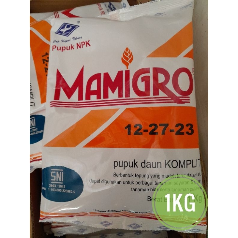 Jual Pupuk Mamigro Orange Pupuk NPK 12-27-23 Pupuk Daun Komplit kemasan ...