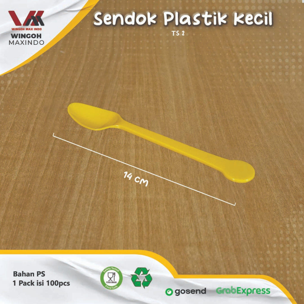 Jual Sendok Pudding / Sendok Es Krim / Sendok Plastik TS 2 - isi 100 ...