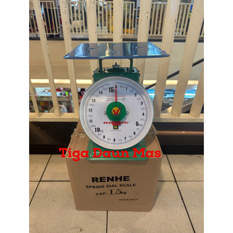 Jual Timbangan Renhe 15 Kg Rata / Timbangan Duduk Jarum Kualitas Vietnam 15 Kg Rata / Timbangan ...