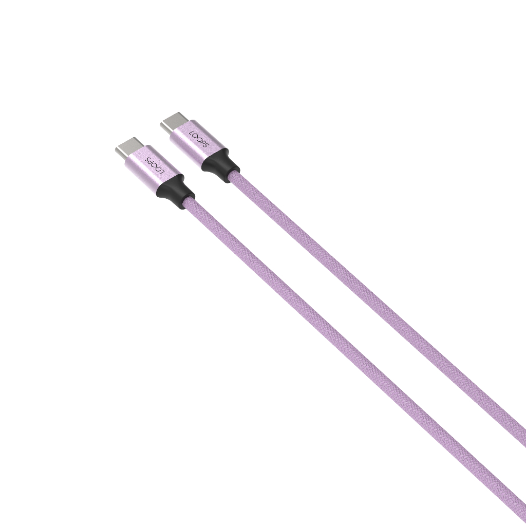 Jual Loops USB C to C Cable 1,2M Pro - Lilac | Shopee Indonesia