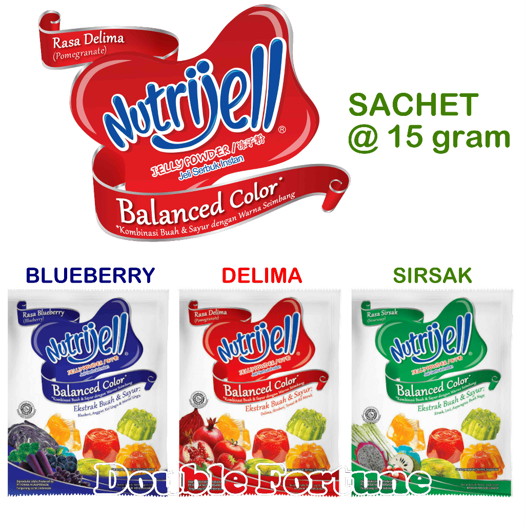 Jual Nutrijell Balanced Colour Blueberry Delima Sirsak Jelly Powder ...