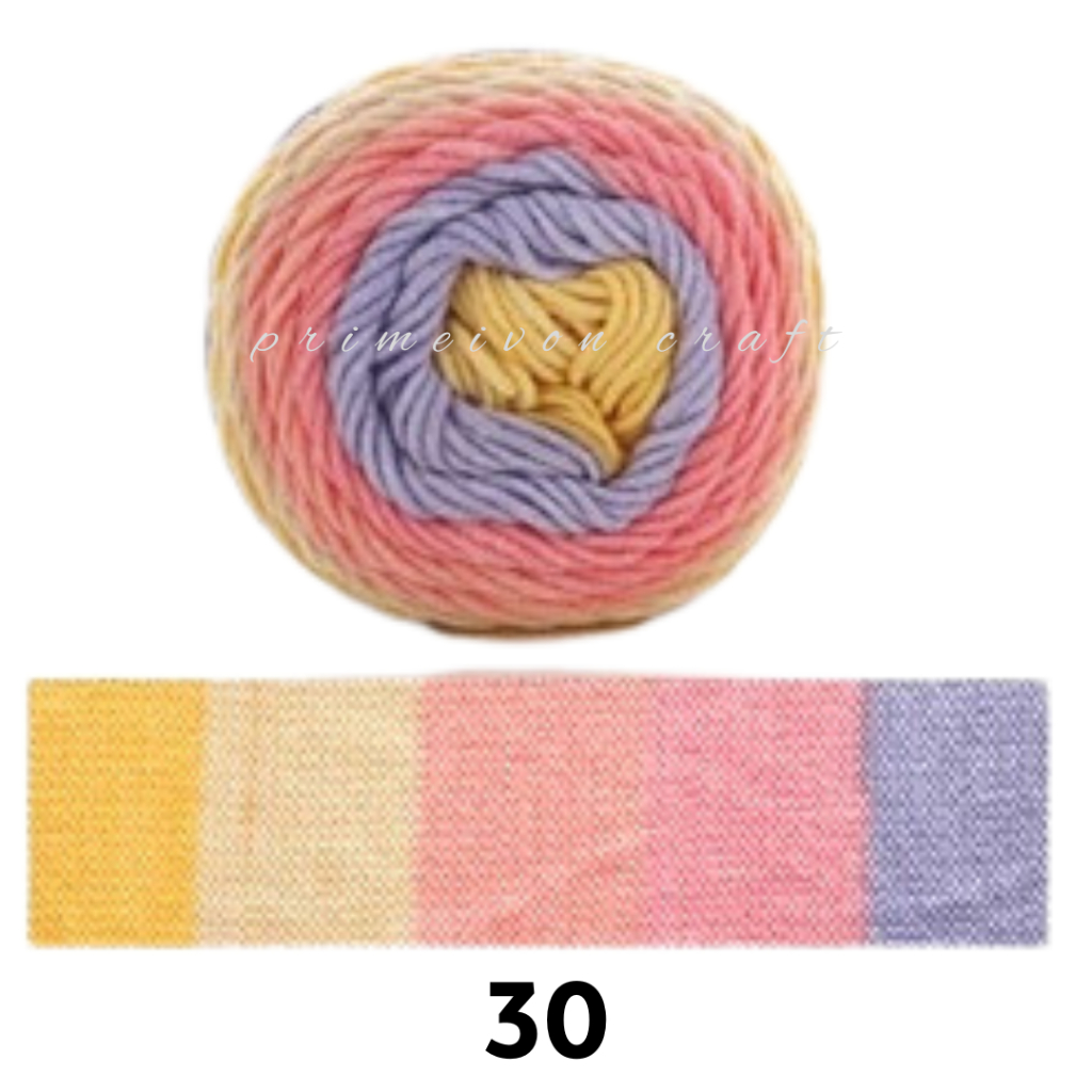 Jual Benang rajut katun rainbow/ rainbow cake yarn RB5 | Shopee Indonesia