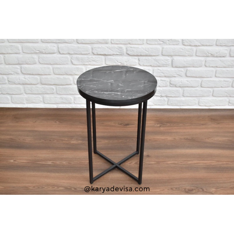 Jual marble coffee table / coffee round table / meja kopi marmer ...
