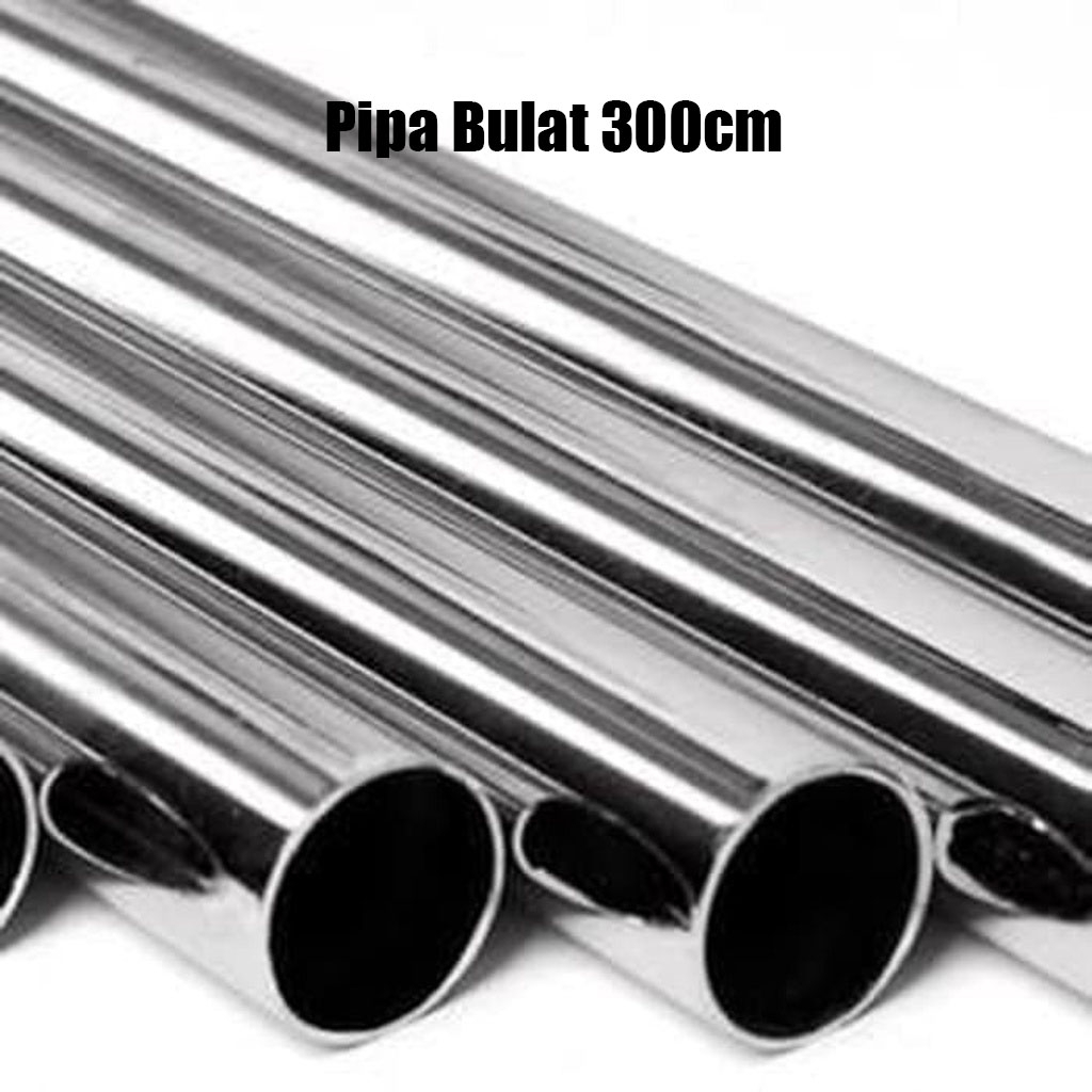 Jual Pipa Bulat Stainless Steel 1" x 300 cm | Gantungan Baju Display ...