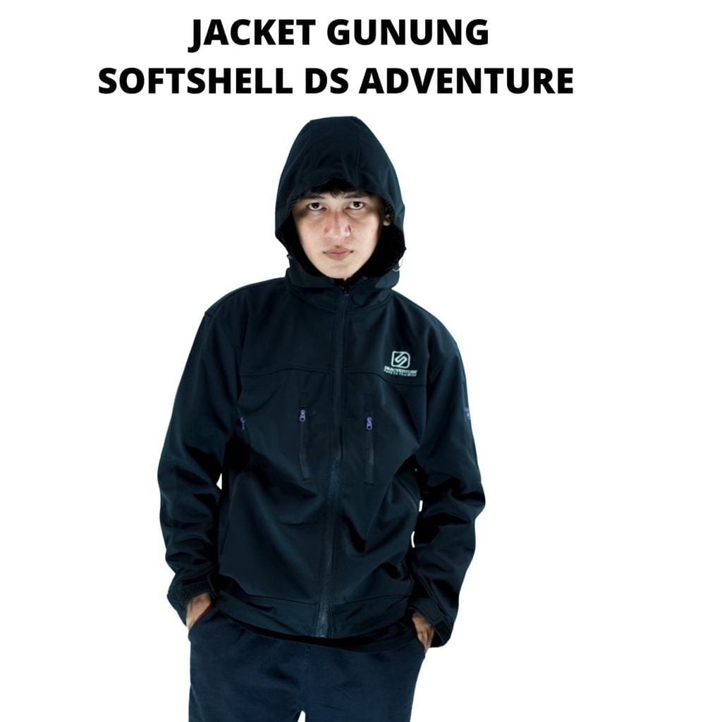 Jual Jaket softshell Ds adventure premium waterproof inner polar ...