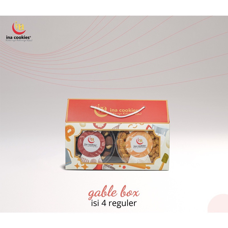 Jual Paket Happy Gable Box isi 4 reguler Ina Cookies | Shopee Indonesia