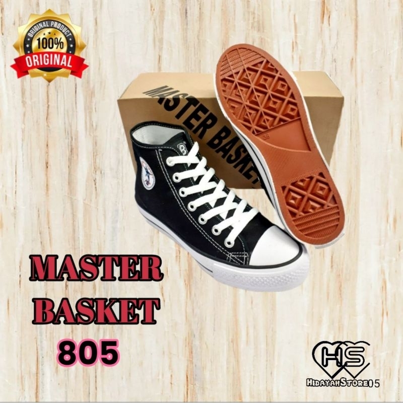 Jual Sepatu MB Master Basket Original 805 Hitam Putih Sneakers Anak ...
