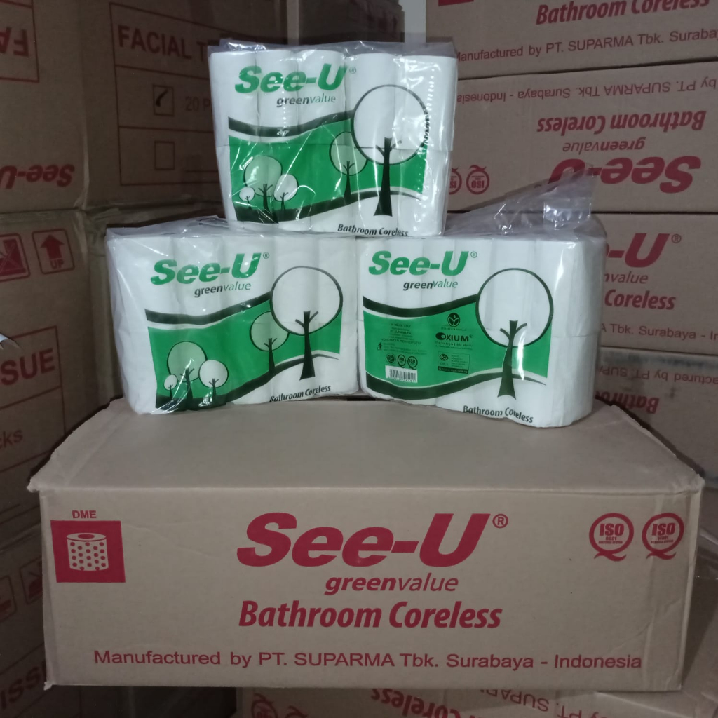 Jual tissue see u bathroom coreless/ tissue gulung murah/ tissue gulung ...