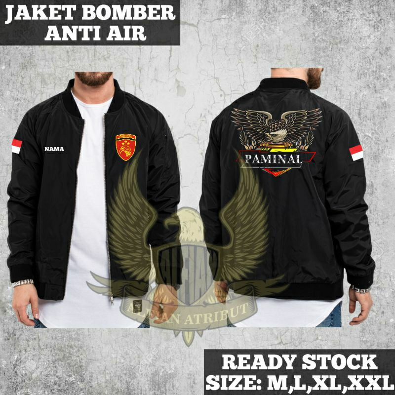 Jual JAKET PAMINAL,jaket bomber paminal new model free nama | Shopee ...
