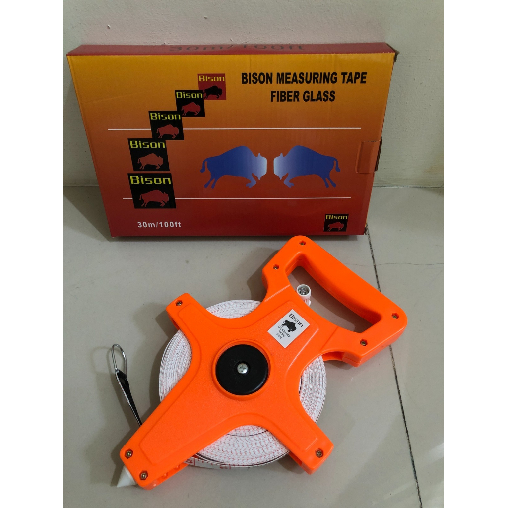 Jual BISON Meteran Tanah Rol Tancap Gulung Roll Meter 30 m / 50 m ...