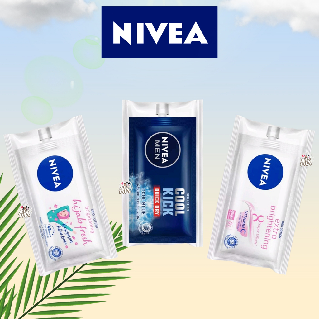 Jual NIVEA DEODORANT LOTION MINI / SACHET 9ML ( HIJAB FRESH / COOL KICK ...