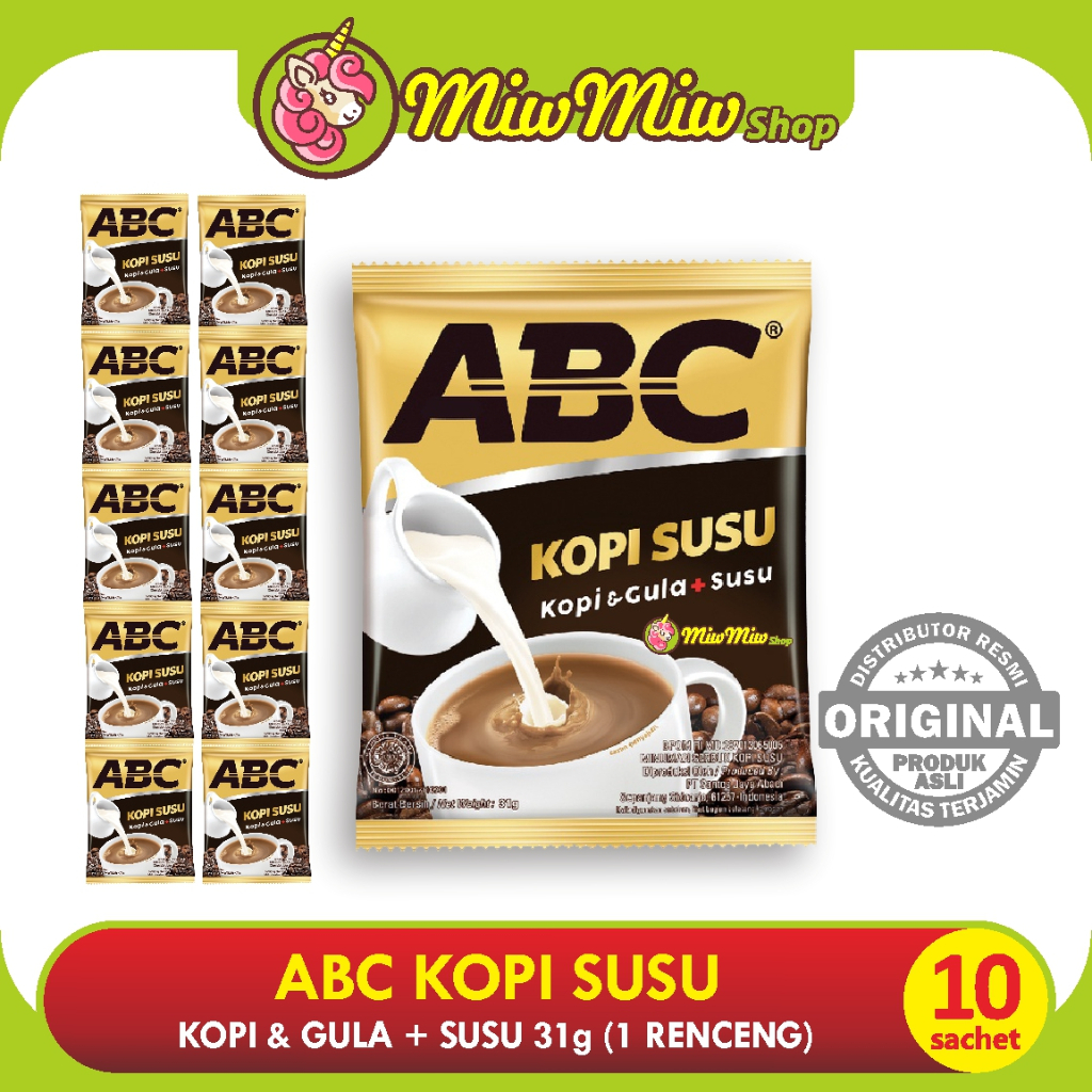 Jual Kopi ABC Kopi Susu renceng @ 10 sachet | Shopee Indonesia