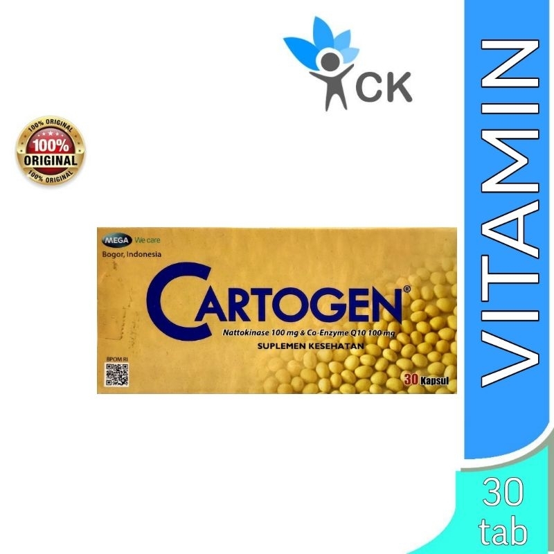 Jual CARTOGEN BOX ISI 30 KAPSUL suplemen kesehatan jantung | Shopee ...