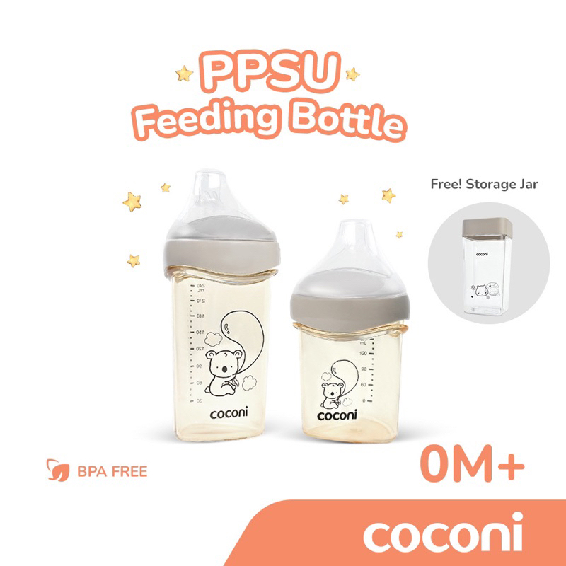 Jual Coconi Triangle Feeding Bottle PPSU 150/240ML / Botol Susu Anak PPSU Coconi | Shopee Indonesia