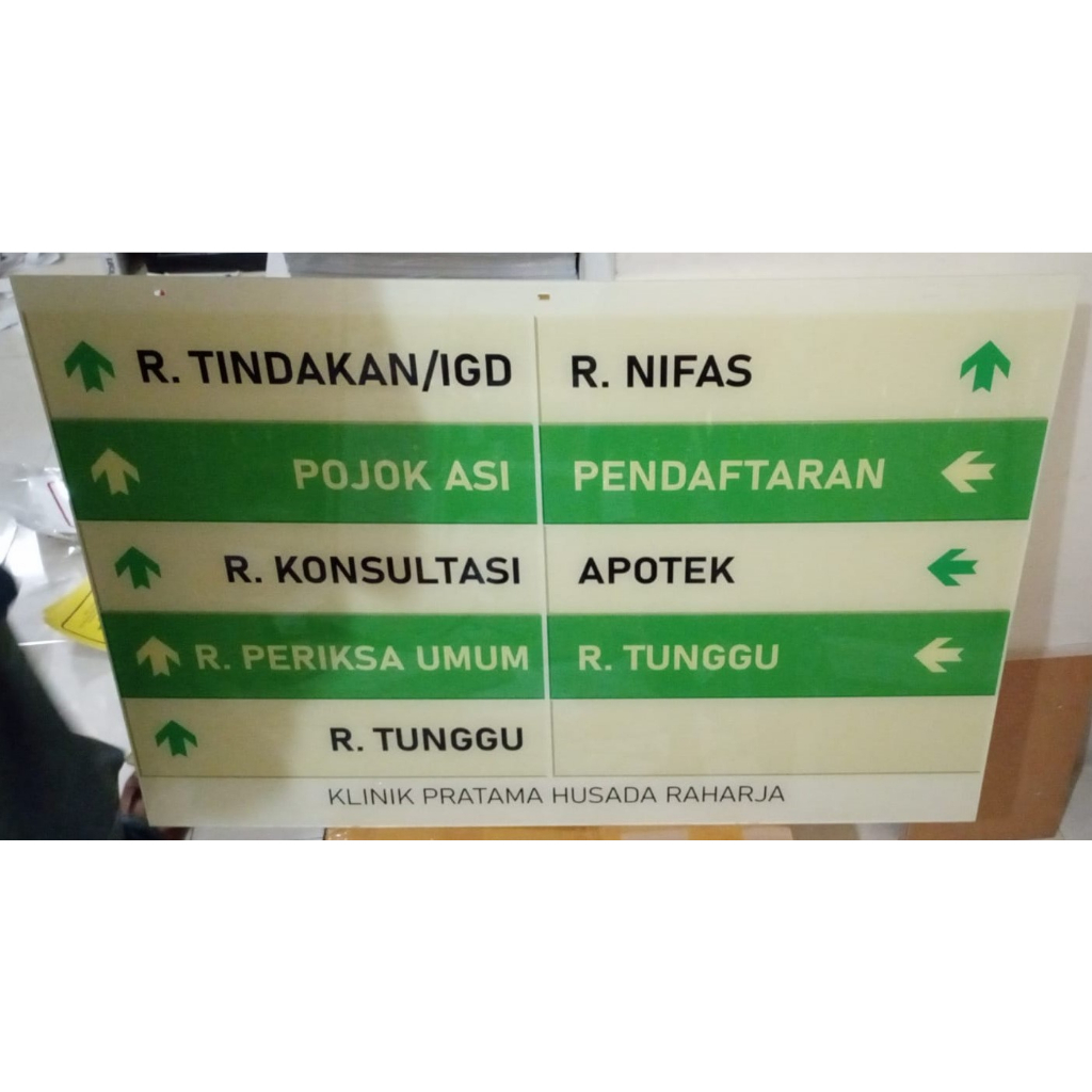 Jual Penunjuk Arah, Penunjuk Arah Jalan, Akrilik Penunjuk Arah Ruang ...
