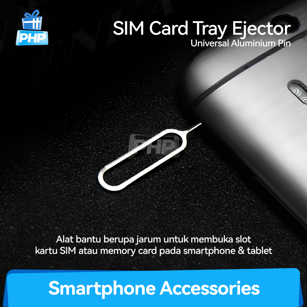 Jual #PHP SIM Card Tray Ejector Pin / Jarum Penusuk Pembuka Slot Kartu ...