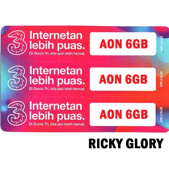 Jual VOUCHER TRI AON 6GB JABODETABEK | Shopee Indonesia