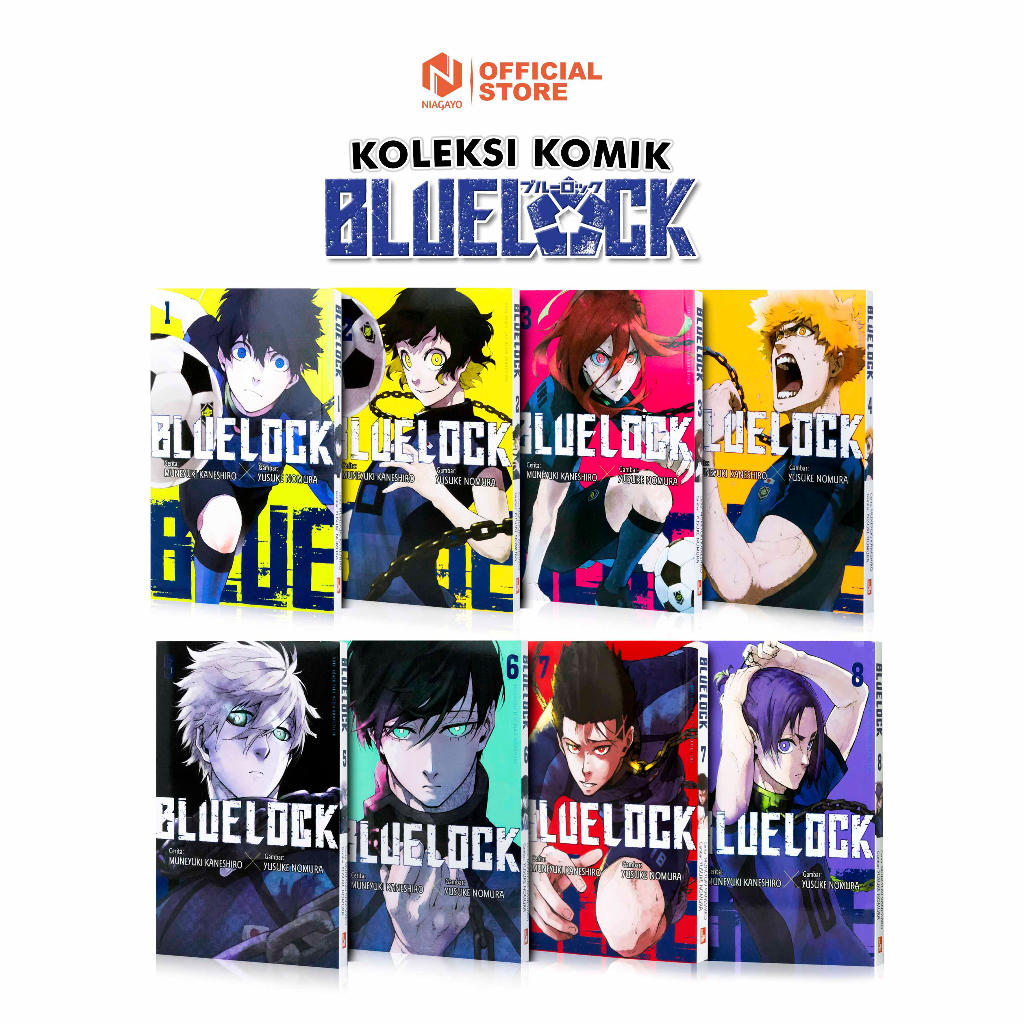 Jual Komik Blue Lock Seri 01 02 03 04 05 06 07 08 - By Muneyuki ...
