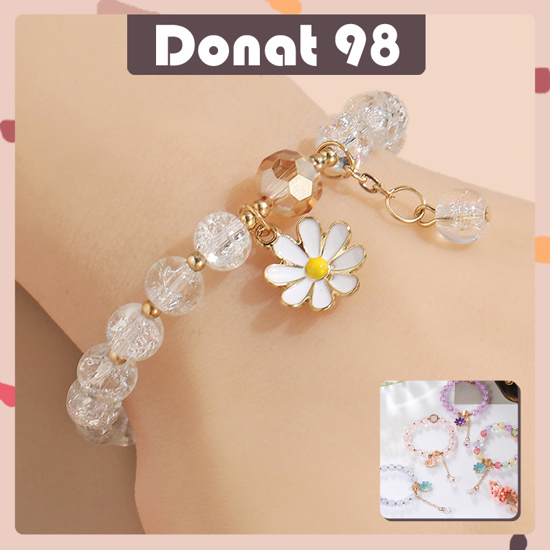 Jual Gelang Aesthetic Daisy Rumbai Bunga Kristal Wanita - Crystal Daisy ...