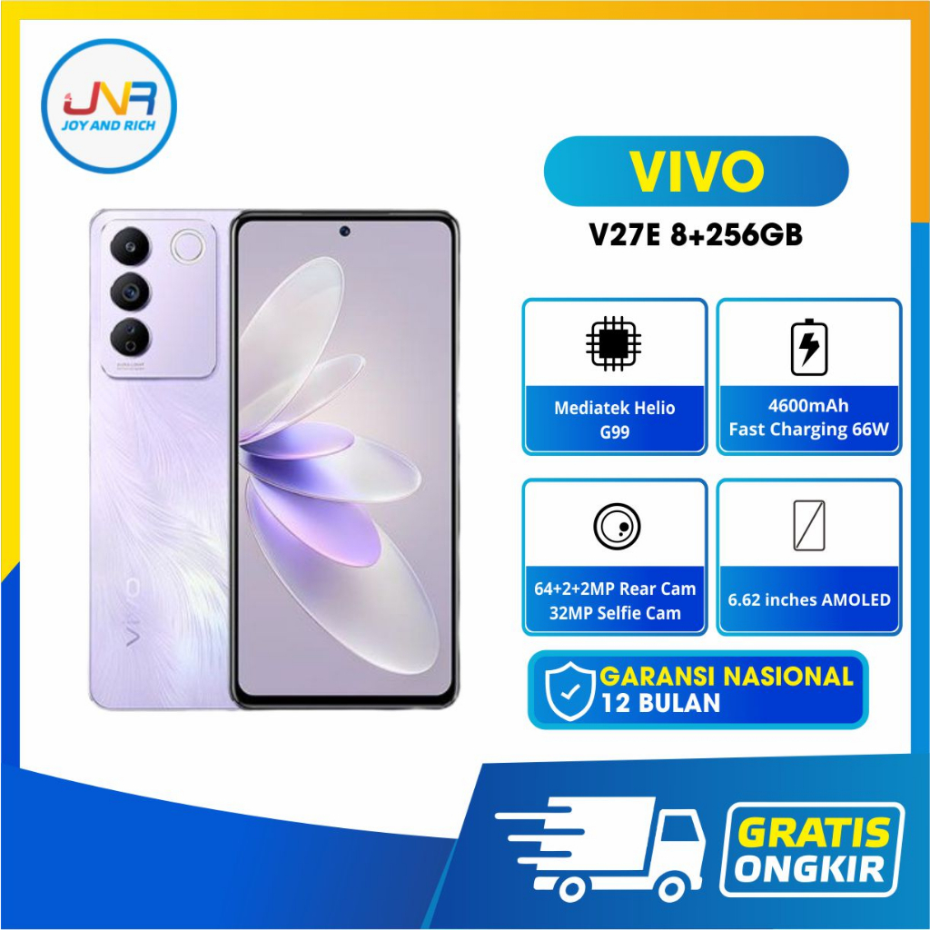 Jual Vivo V27E 8/256 GB Original Garansi Resmi 1 Tahun | Shopee Indonesia