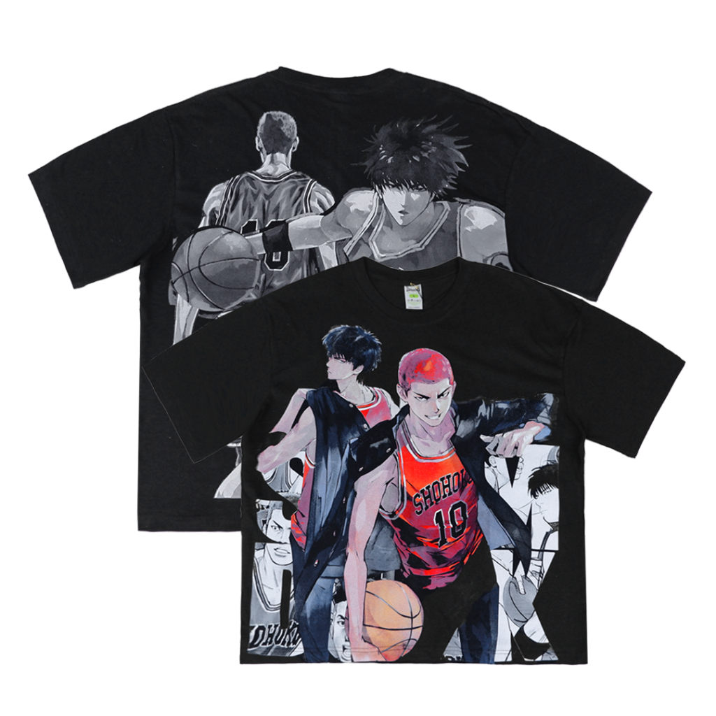 Jual HANAMICHI SAKURAGI VS KAEDE RUKAWA SLAM DUNK ANIME MANGA KAOS ...