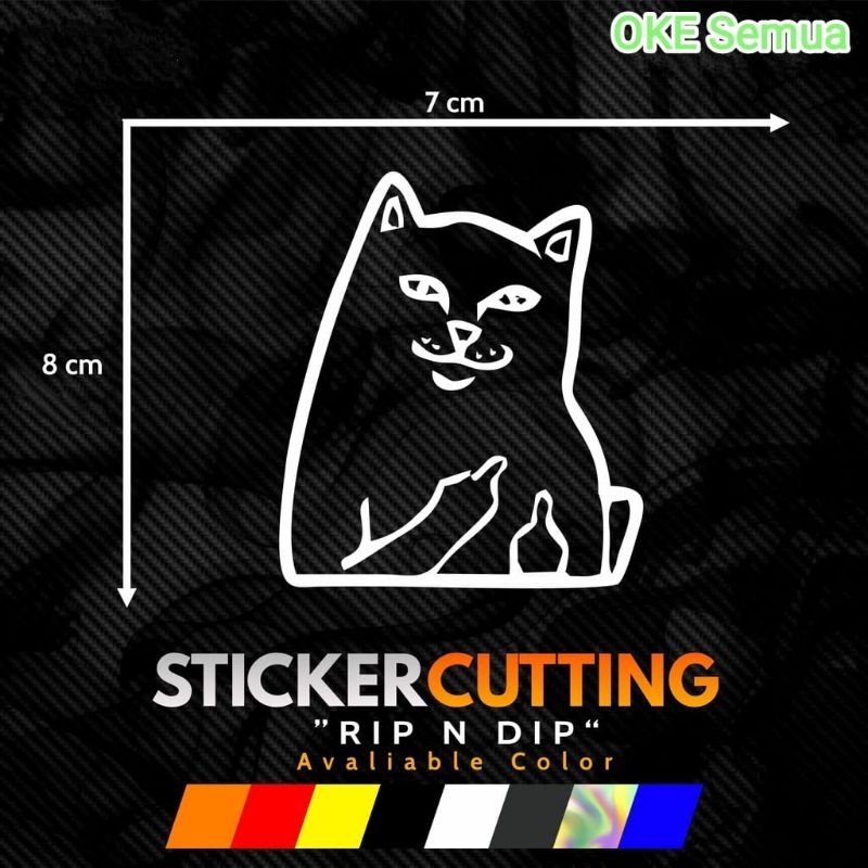 Jual STICKER STICKER CUTTING VIRAL RIP N DIP | Shopee Indonesia