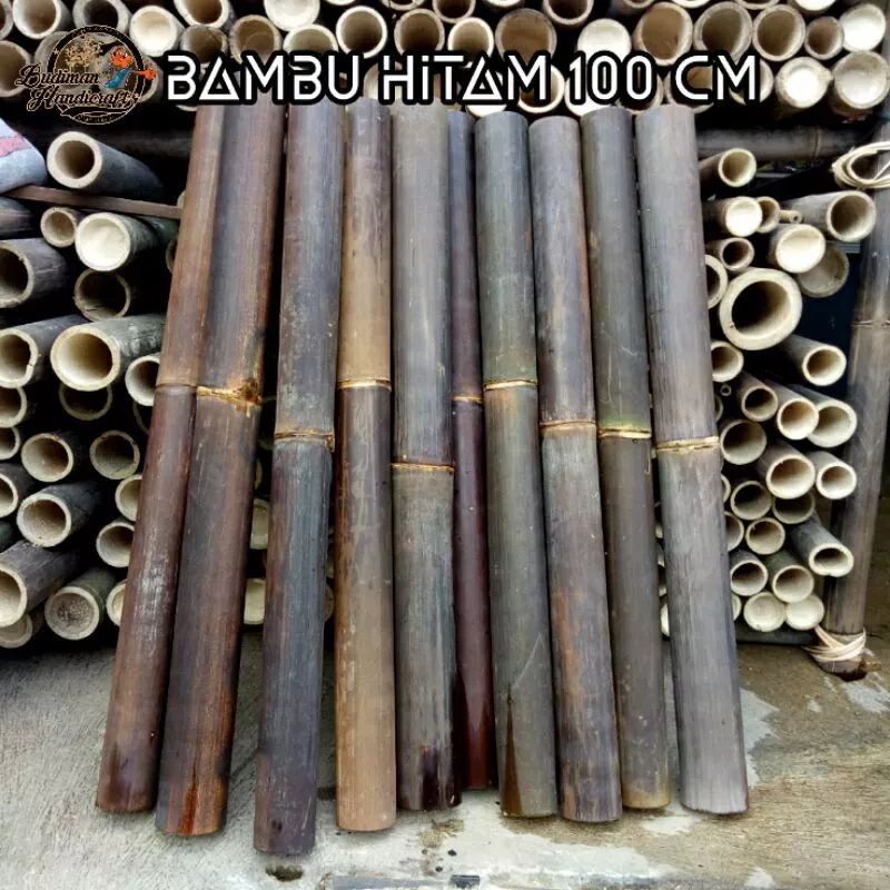 Jual Bambu hitam/Bambu wulung panjang 1 meter | Shopee Indonesia