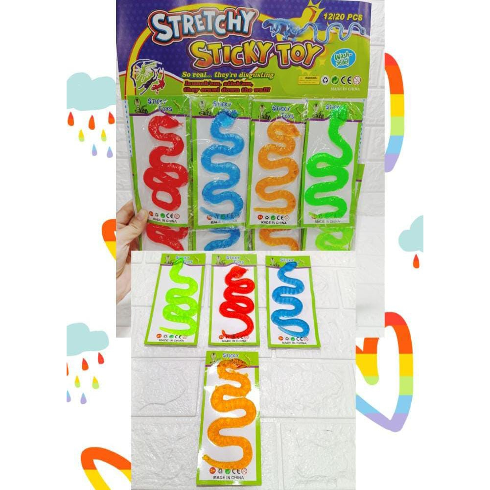 Jual Mainan Baru Sticky Toy Animal Sticky Toys 1 Pack Isi 4 Pcs/Hewan ...