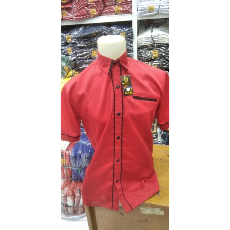 Jual kemeja merah pdi | Shopee Indonesia
