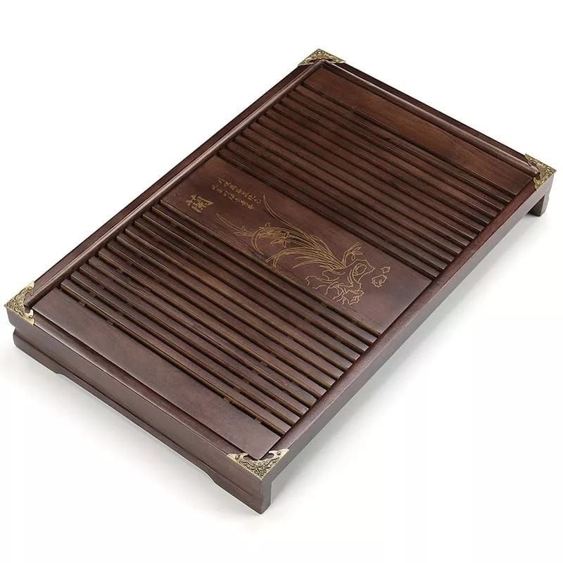 Jual nampan teh chinese jepang kayu jati buka tutup - tea tray kayu ...