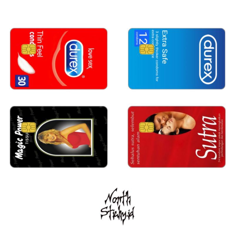 Jual SKIN CARD/STICKER ATM || CONDOMS || NORTHSTICKY.ID | Shopee Indonesia