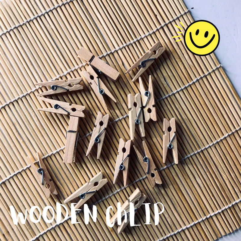Jual Jepitan Kayu, Klip Kayu Mini, Wooden Clip, Jepit Kayu Polaroid ...
