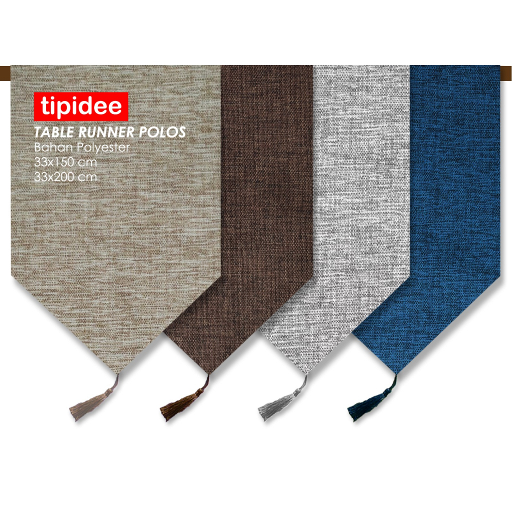 Jual TIPIDEE - Taplak Meja / Table Runner Premium Polos | Shopee Indonesia
