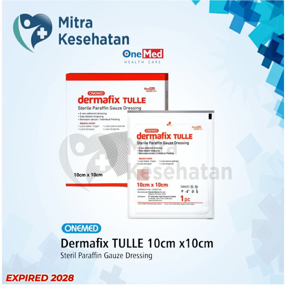 Jual Kasa Luka Dermafix Tulle 10 x 10 Cm Paraffin Gauze Onemed 1 Pcs ...