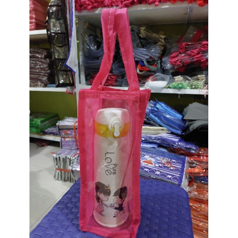 Jual Tas botol minum/ Tas kemasan botol/ bahan kombinasi spunbond dan ...