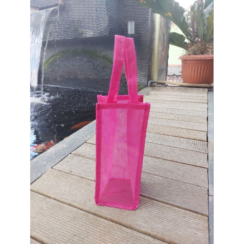 Jual Tas botol minum/ Tas kemasan botol/ bahan kombinasi spunbond dan ...