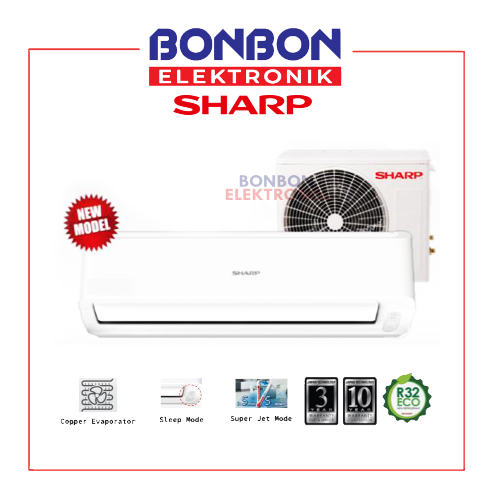 Jual Sharp AC Split 1/2 PK AH-A5BEY / AHA5BEY 0.5 PK Super Jet | Shopee Indonesia