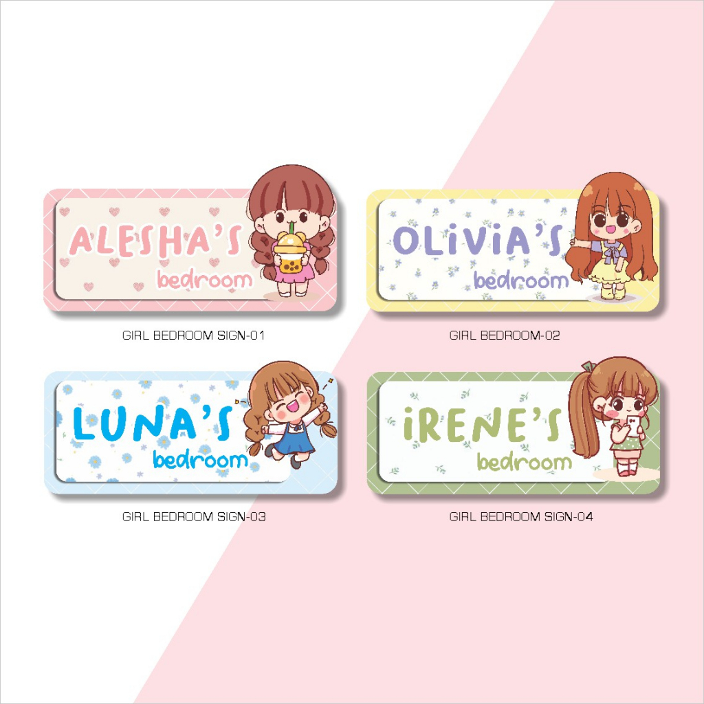 Jual PSO Hiasan Pintu Kamar Anak Dekorasi Pajangan Dinding Custom Nama ...