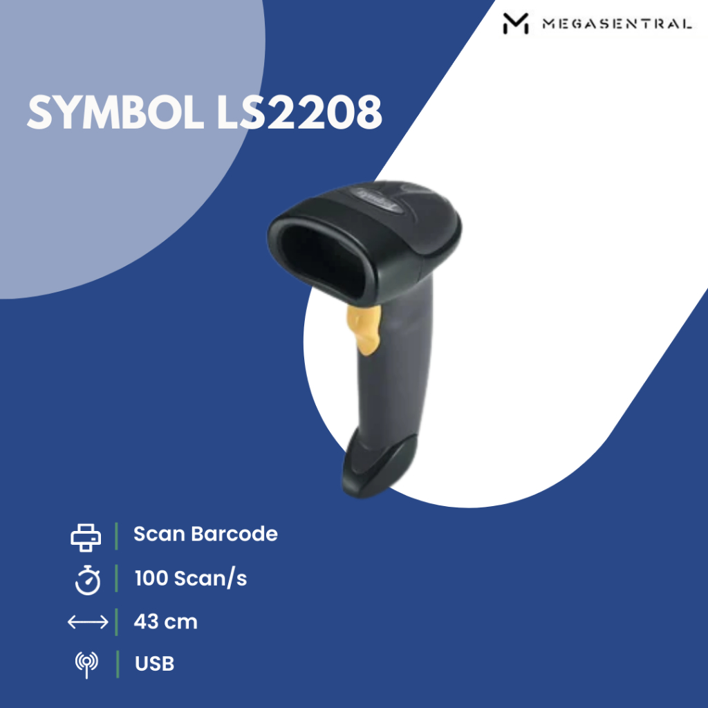 Jual BARCODE SCANNER ZEBRA SYMBOL LS2208 - LS 2208 - LS-2208 - AUTO ...