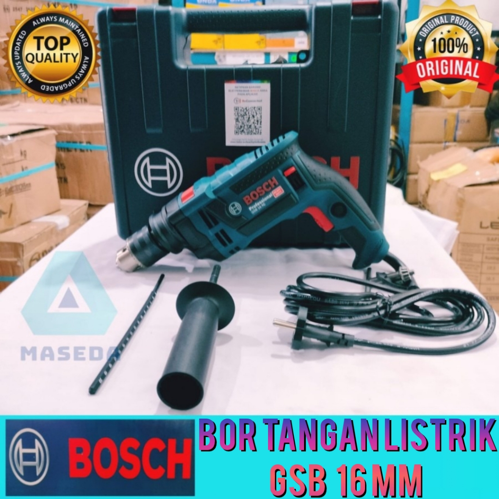 Jual MESIN BOR TANGAN LISTRIK GSB 16 RE 16 MM ELECTRIC HANDDRILL 16MM BOSCH | Shopee Indonesia